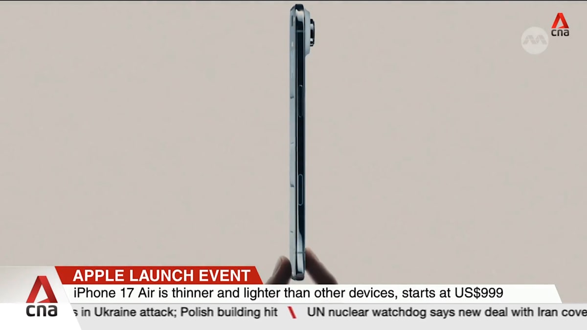 Apple unveils iPhone Air, its thinnest phone to date - CNA
