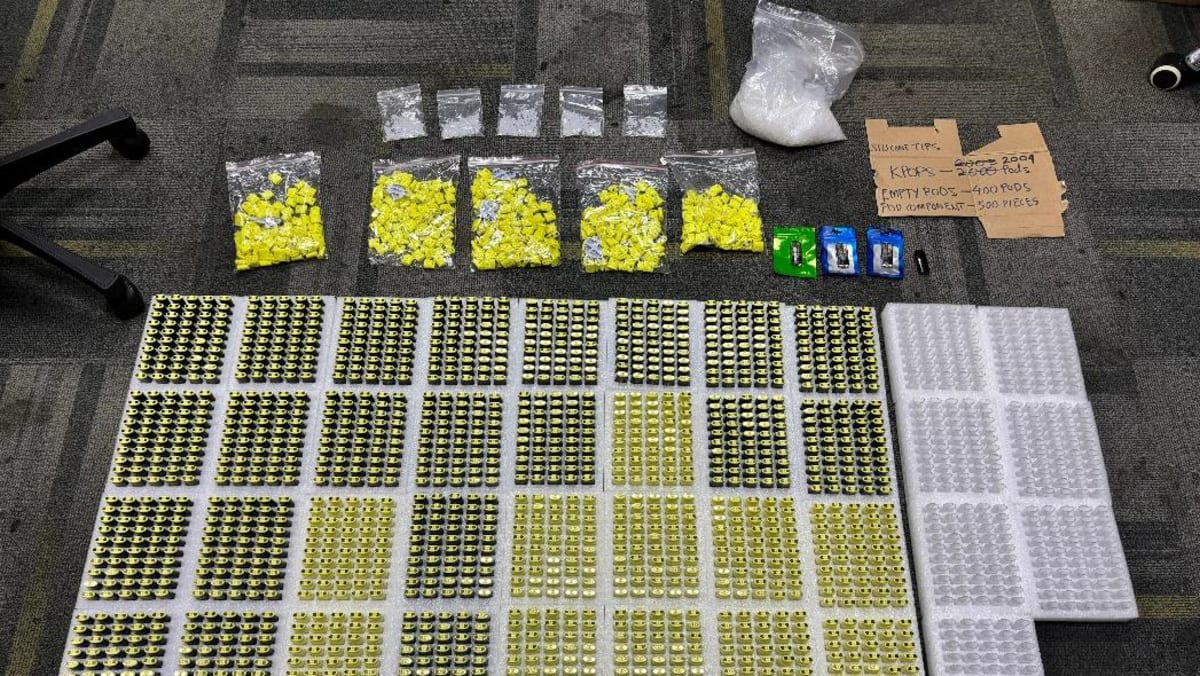 Vape pods suspected to contain anaesthetic agent seized during raid - CNA
