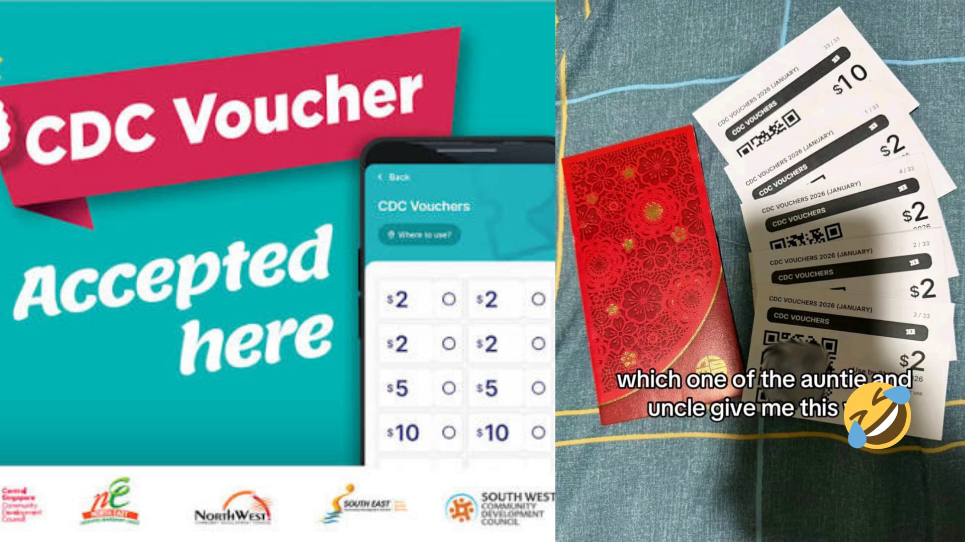 Someone Received CDC Vouchers In An Ang Pow This Chinese New Year - 8days
