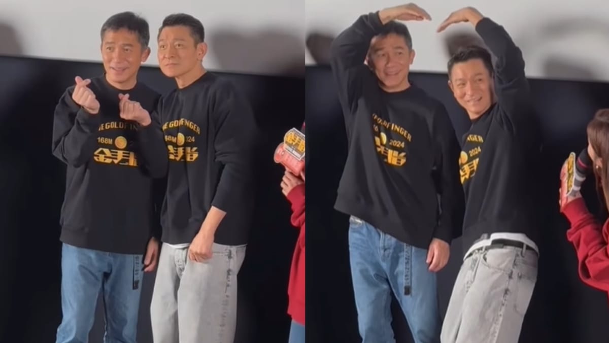 Tony Leung, 61, Andy Lau, 62, show how cute they still are by making ...