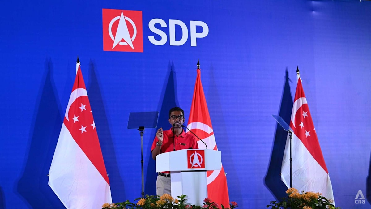 GE2025: SDP rally for Marsiling-Yew Tee GRC at Woodlands Stadium - CNA