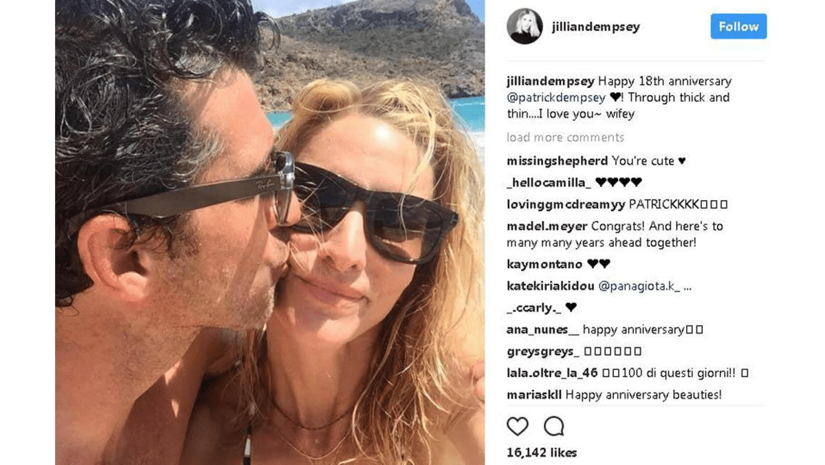 patrick dempsey vacation