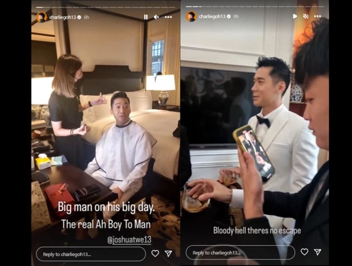 Ah Boys To Men's Joshua Tan and Zoen Tay got married on Boxing Day ...