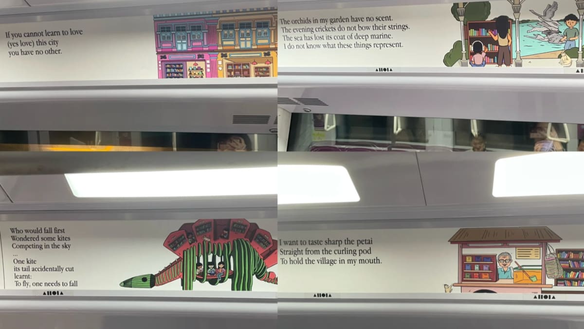 Poems Displayed In MRT Cabins Captivate Netizen Who “Always Thought SG ...