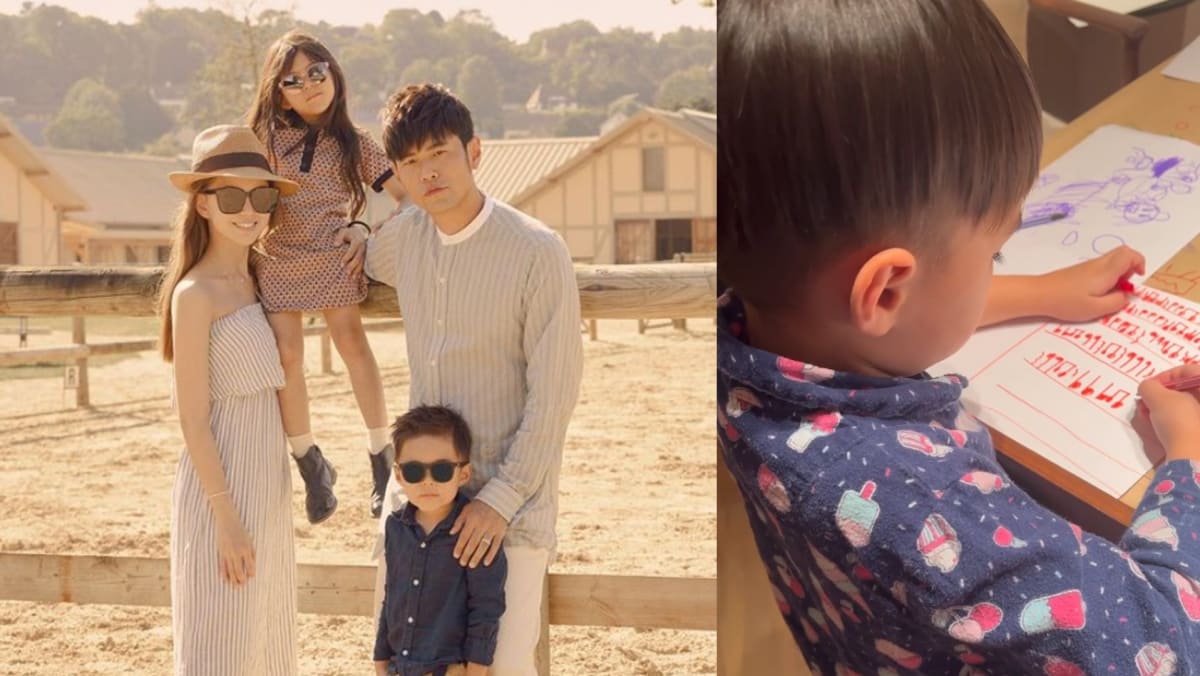 Jay Chou Gets A Shock After Catching His 4-Year-Old Son Romeo Composing ...