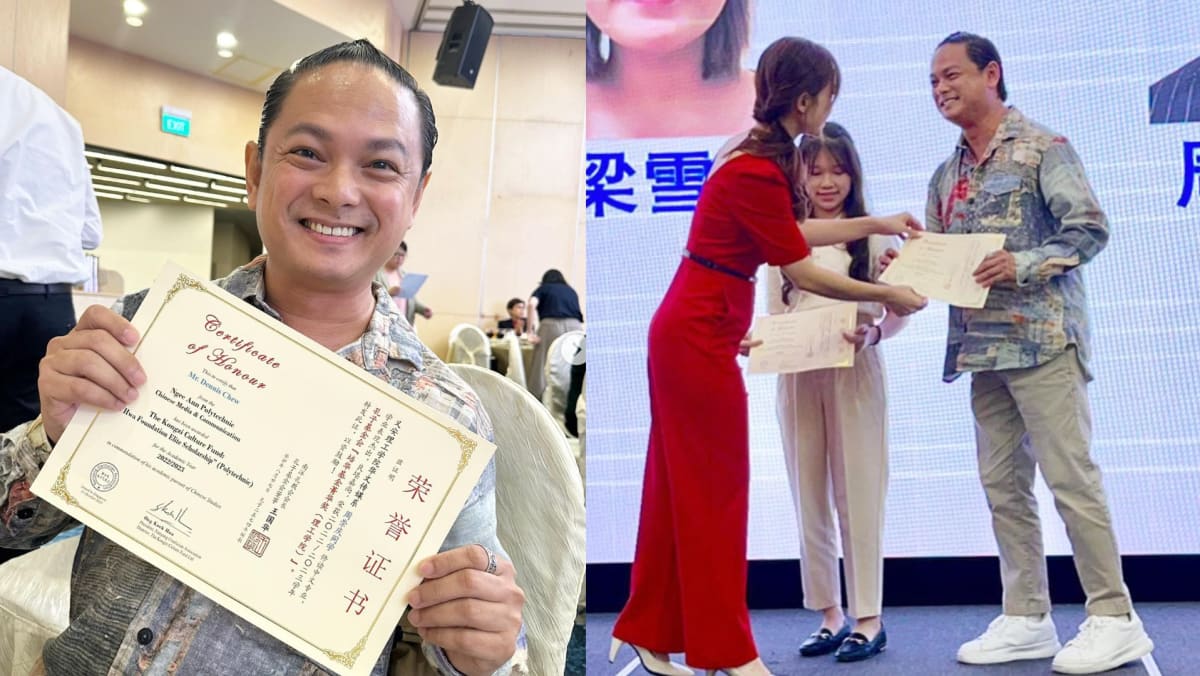 Ngee Ann Poly Student Dennis Chew, 50, Receives His First Ever Academic ...
