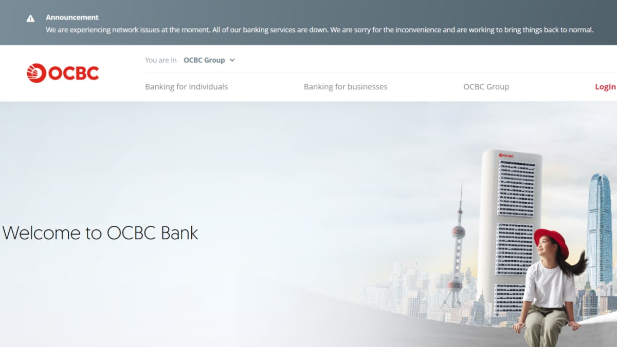 All OCBC banking services restored after morning outage - CNA