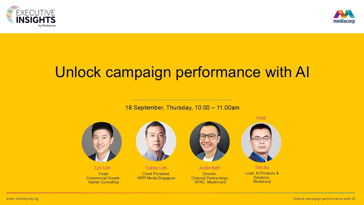 Unlock campaign performance with AI - Mediacorp