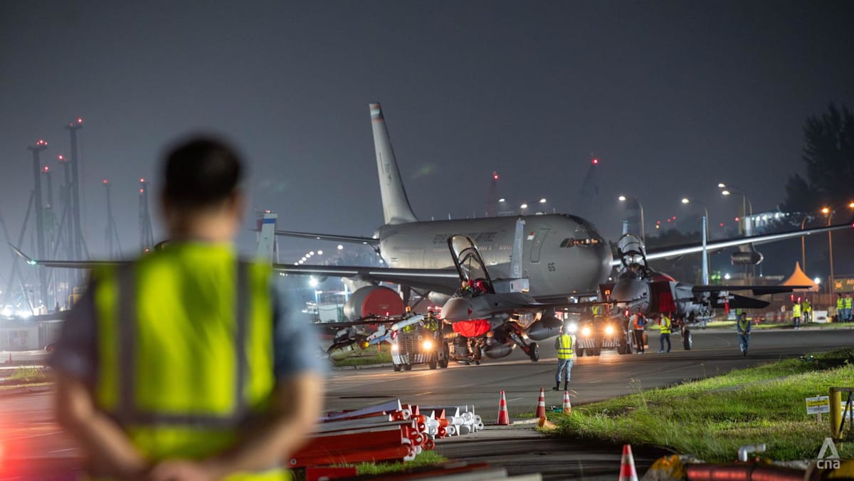 Behind the scenes: How RSAF tows its aircraft to the Singapore Airshow ...