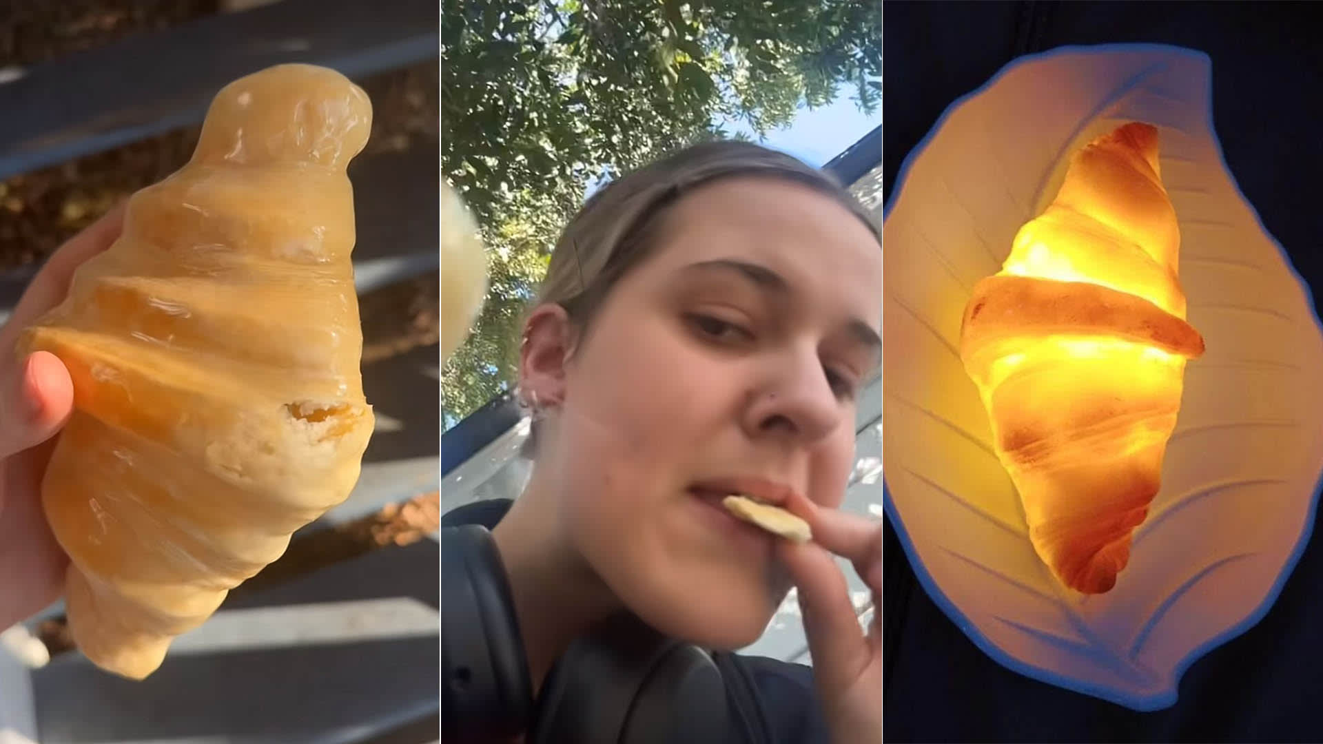 Woman Confirms Her Croissant Lamp Is Actually A Real Croissant After ...