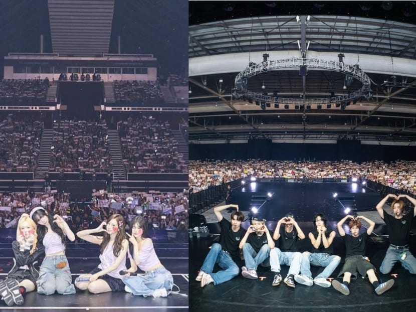 K-pop groups Aespa and Riize were in Singapore over the weekend for concerts, fan meet events ...