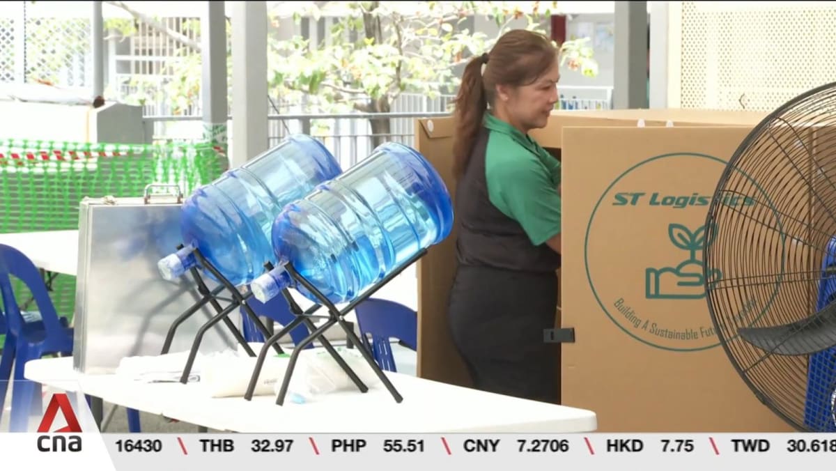 GE2025: A look behind the scenes of setting up a polling station - CNA