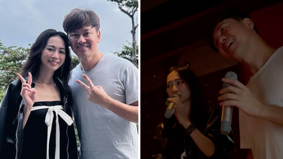 Mediacorp actress Bonnie Loo went karaoke with Taiwanese ballad prince ...