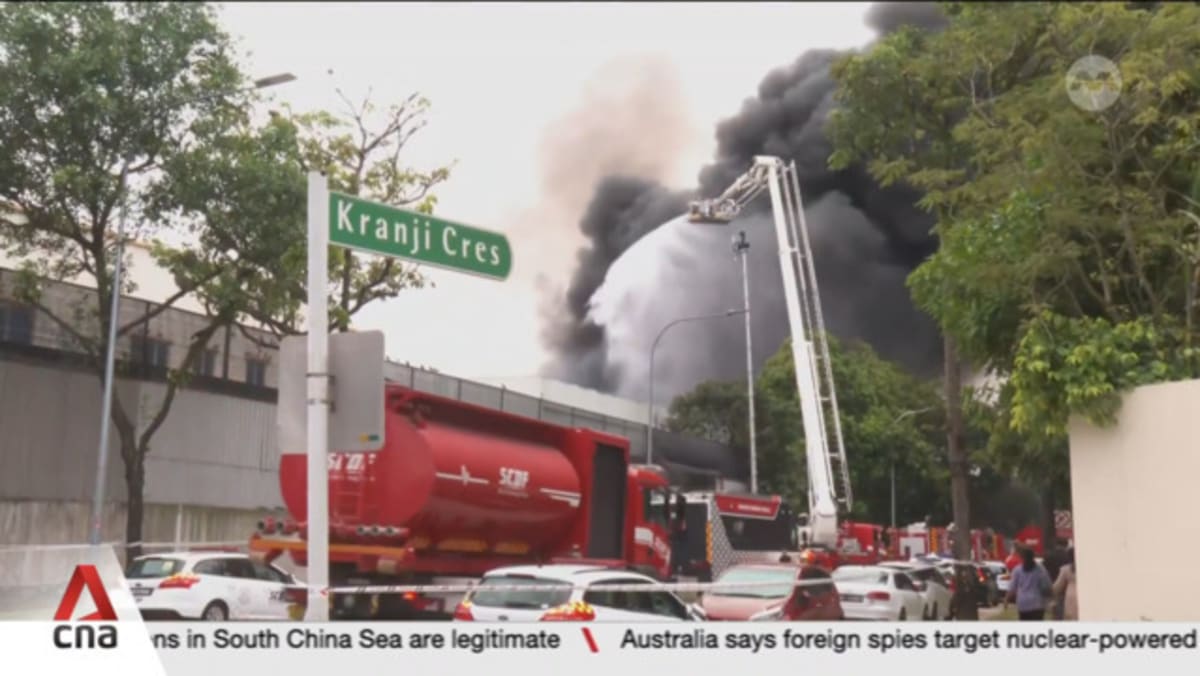 1 person taken to hospital for burn injuries after fire at Kranji ...