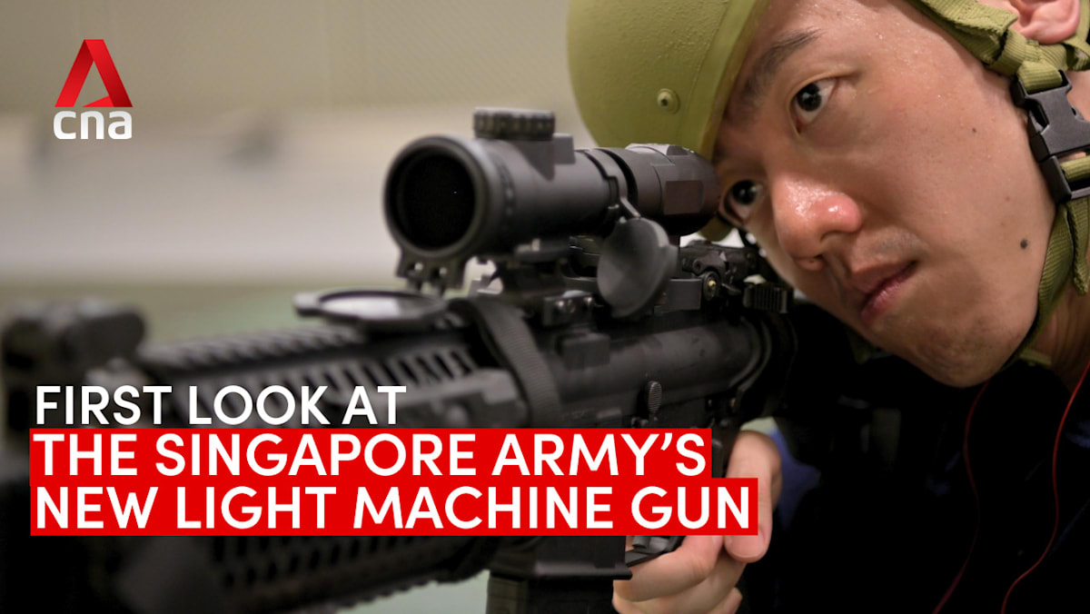 First look at the Singapore Army's new light machine gun | Video - CNA
