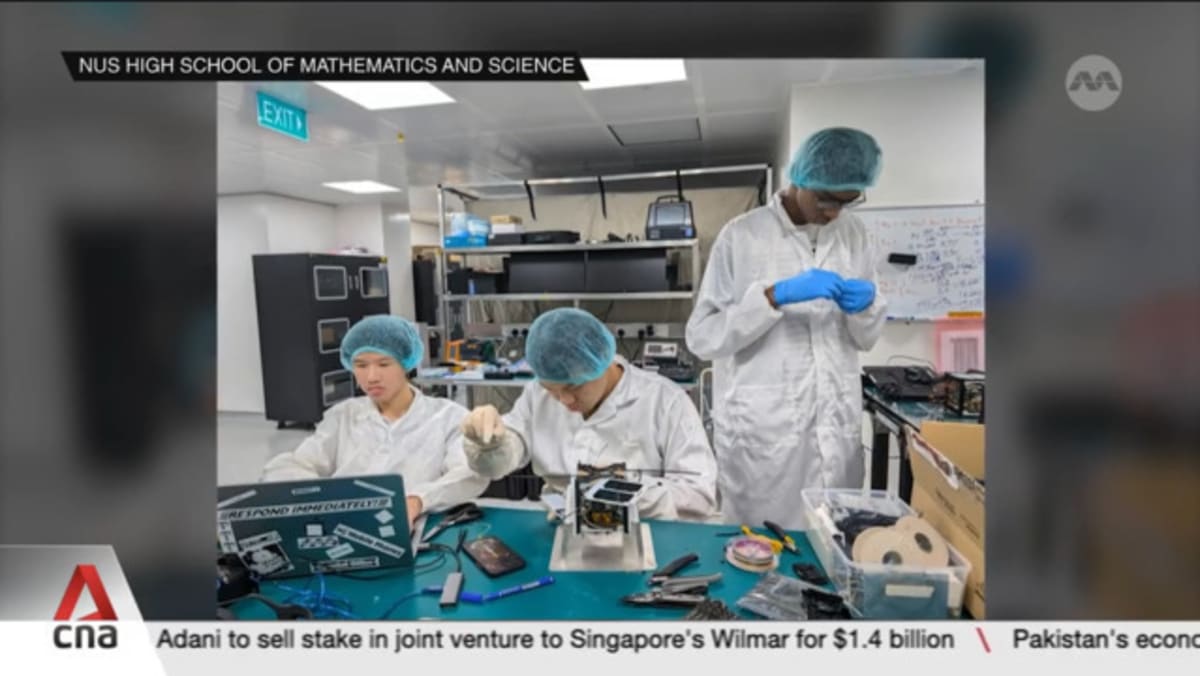 NUS High students build nanosatellite that will be launched into space ...