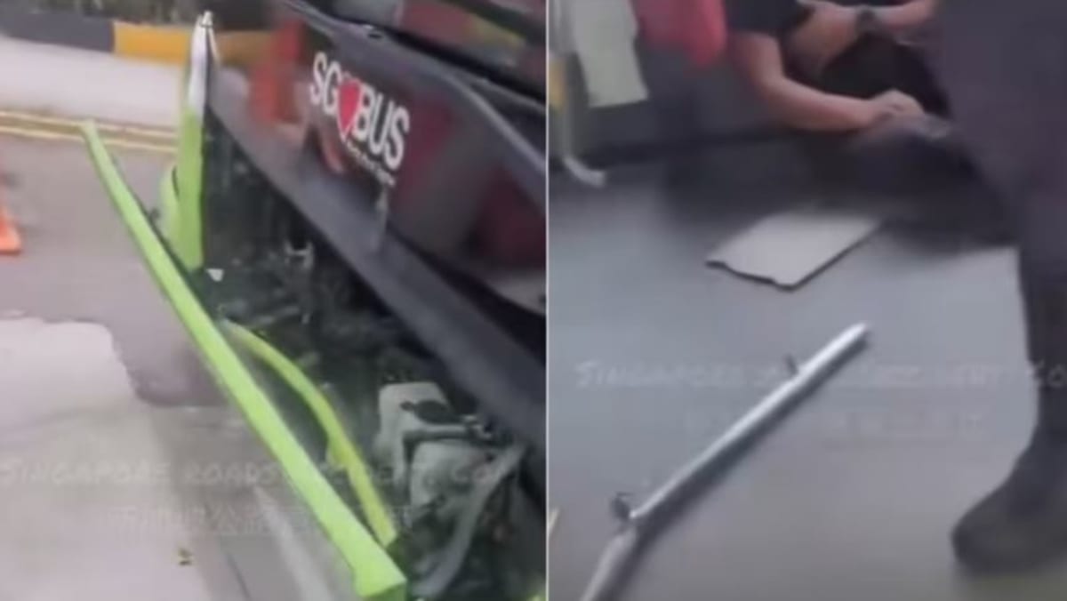 21 dikejarkan ke hospital selepas bas langgar penghadang jalan di T3 Changi - BERITA Mediacorp
