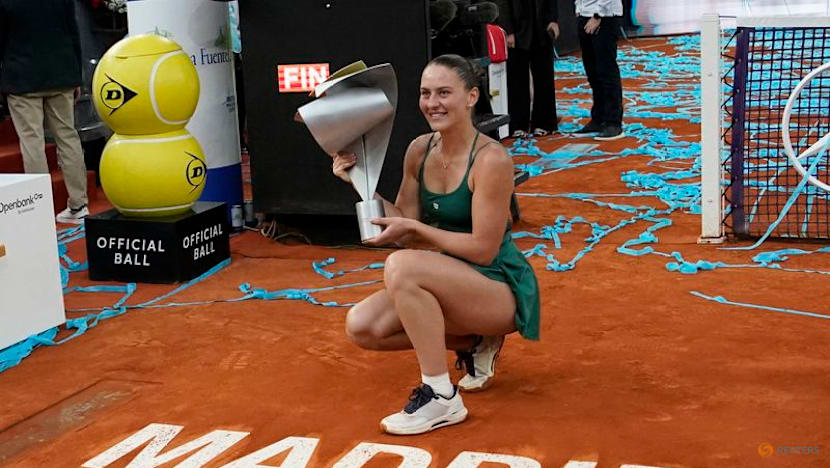 Kostyuk downs Andreeva to claim Madrid Open title - CNA