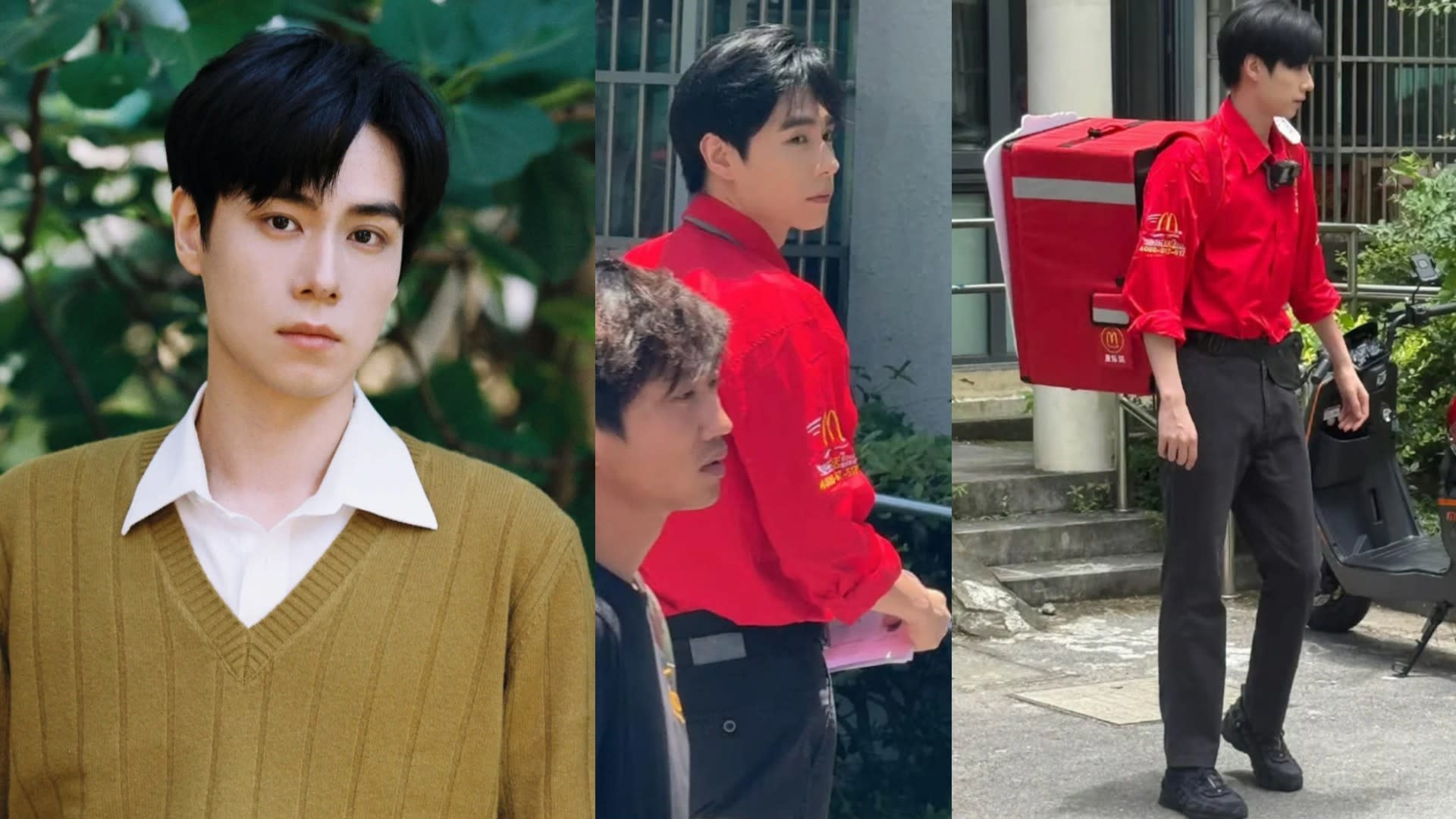 Chinese Star Hu Yitian Spotted Working As McDonald’s Deliveryman - 8days