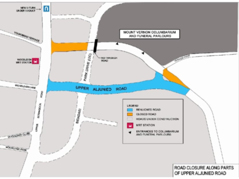 Parts of Upper Aljunied Road to be closed to make way for Bidadari Park ...