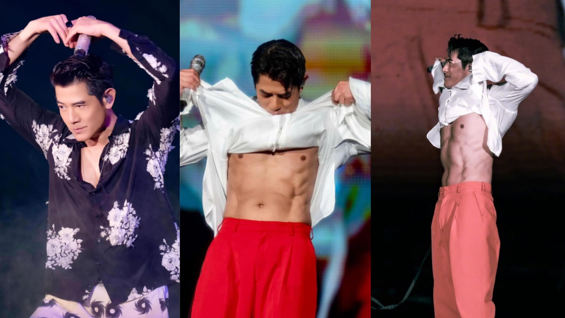 Aaron Kwok, 60, Flaunts Chiselled Abs At Taiwan Concert - 8days