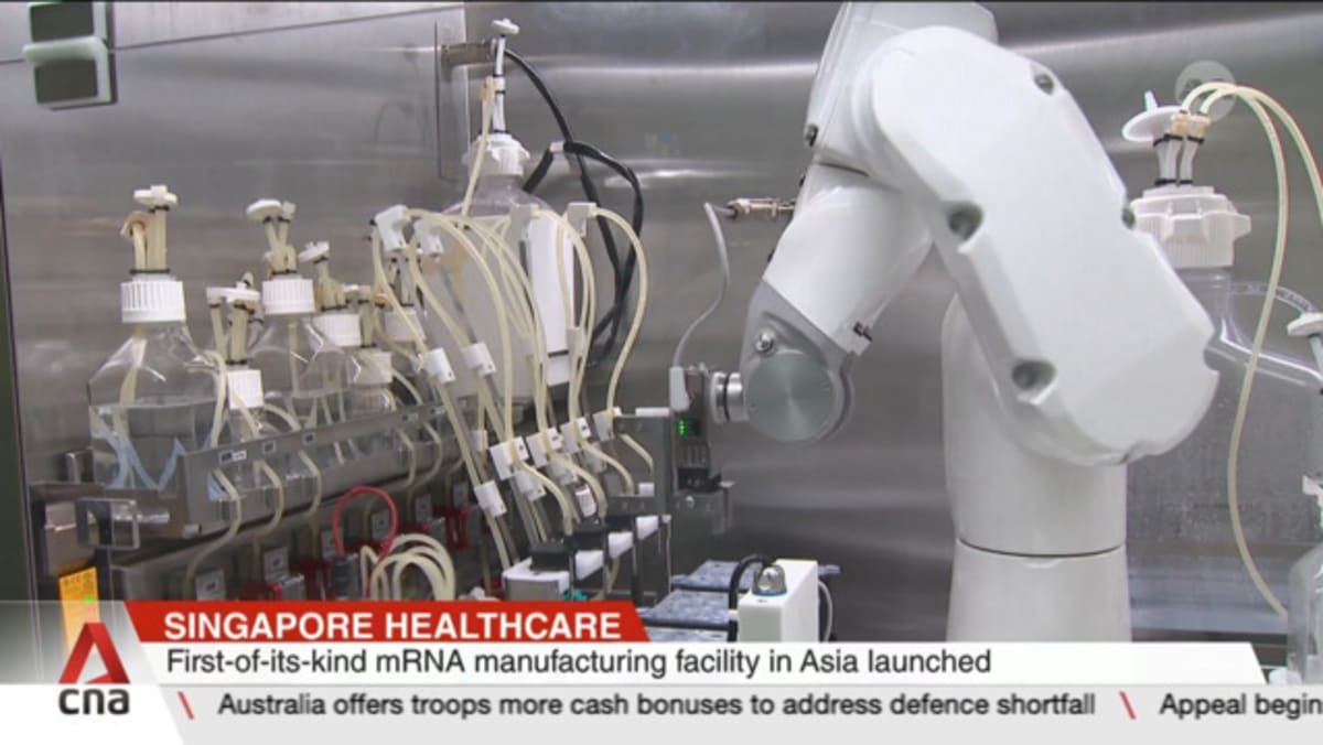 Singapore launches Asia's first automated mRNA manufacturing facility - CNA