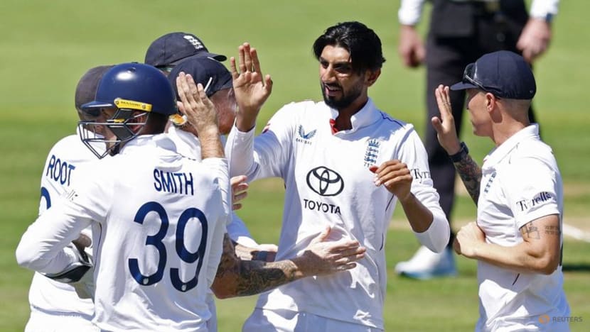 India equal England's first-innings score of 387 with test in balance - CNA