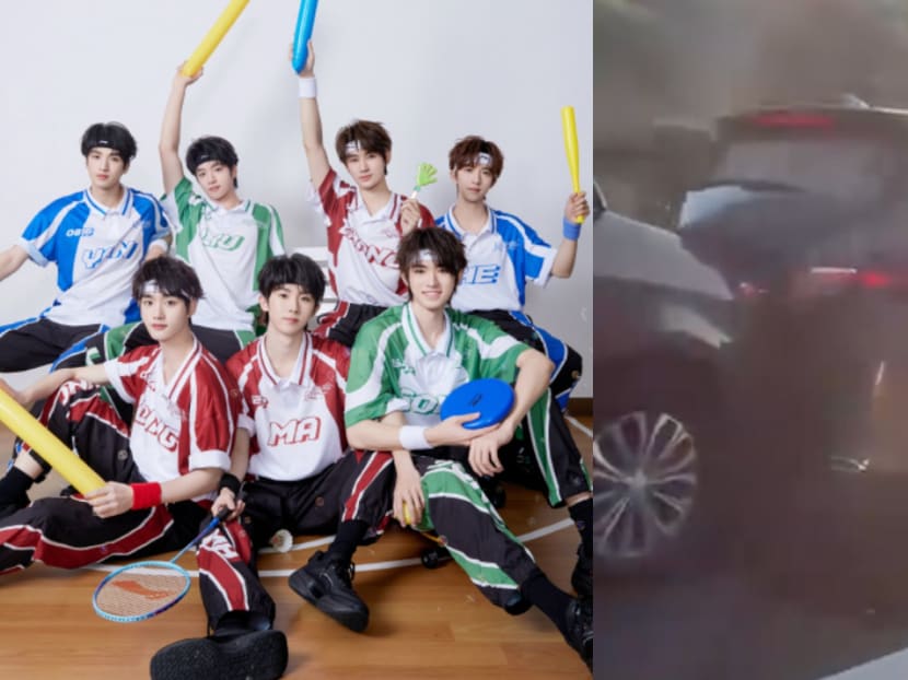 Chinese idol group TNT gets into a car accident with obsessive fans ...