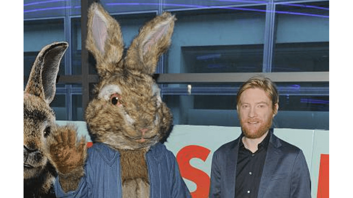 Domhnall Gleeson sprained his ankle filming Peter Rabbit - 8days