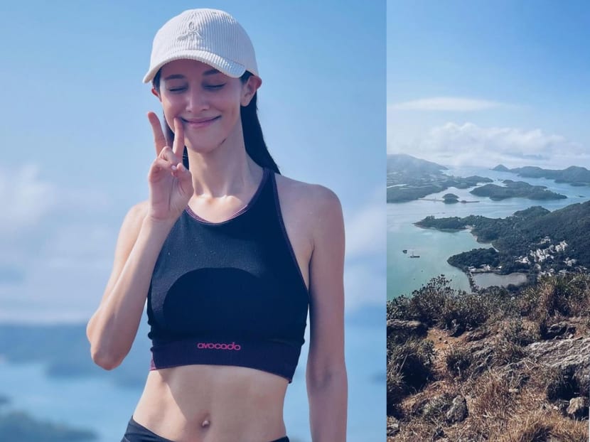 Grace Chan judged for wearing sports bra and leggings to go mountain ...