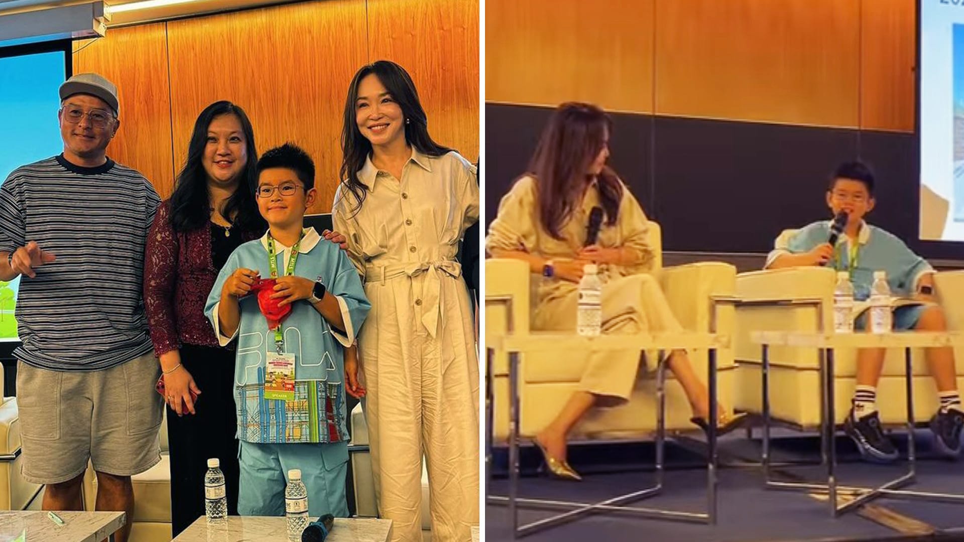 Fann Wong’s Son, 10, Was Inspired To Master Chinese Because She ...