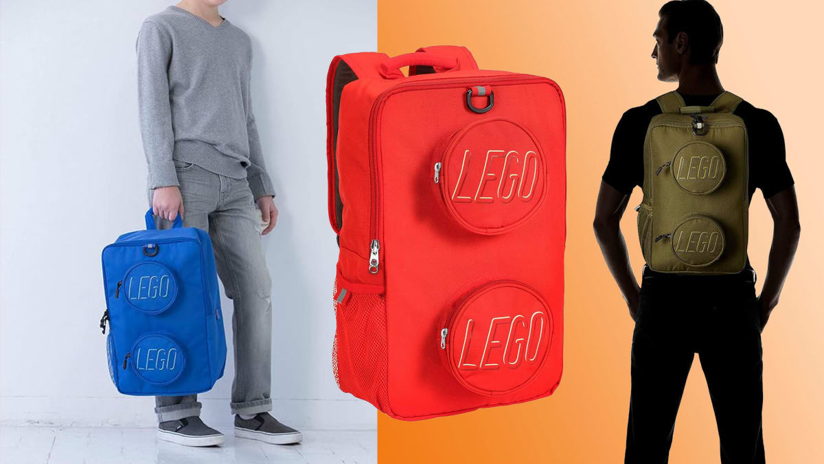 Carry your essentials in an iconic Lego backpack, now on sale for under ...