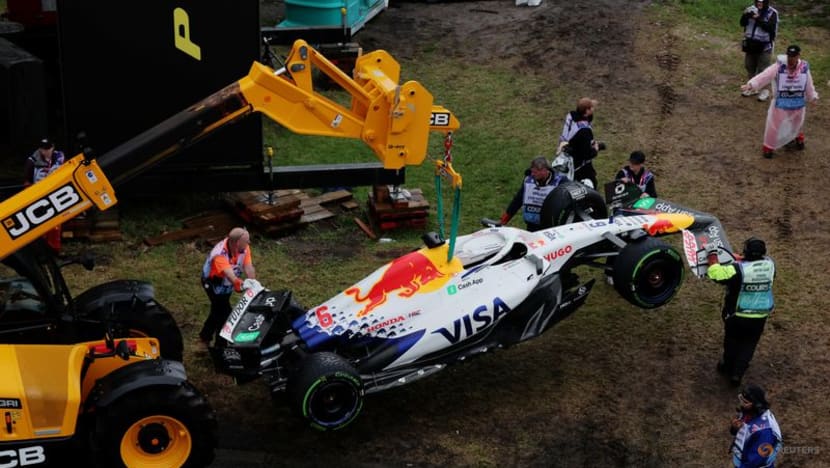 Distraught Hadjar gets words of support from Hamilton's dad - CNA