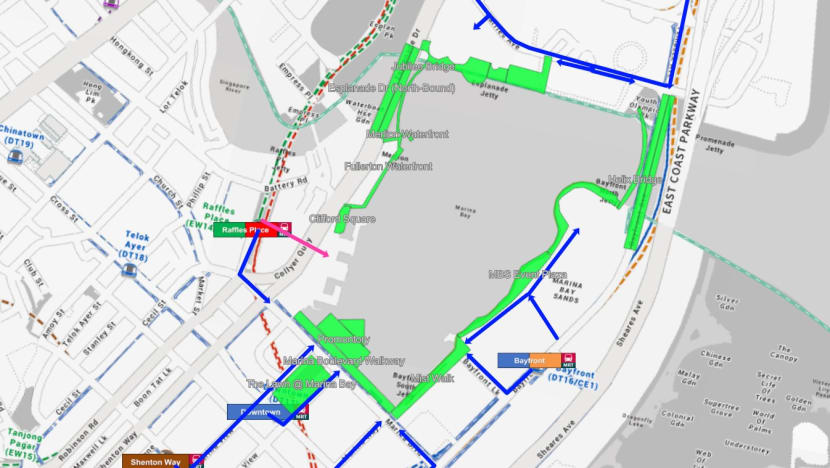 Police reopen 6 areas around Marina Bay after closure due to large ...