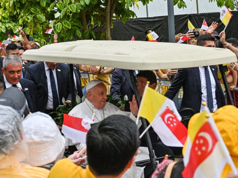 Pope Francis arrives in Singapore for final leg of Asia-Pacific tour ...