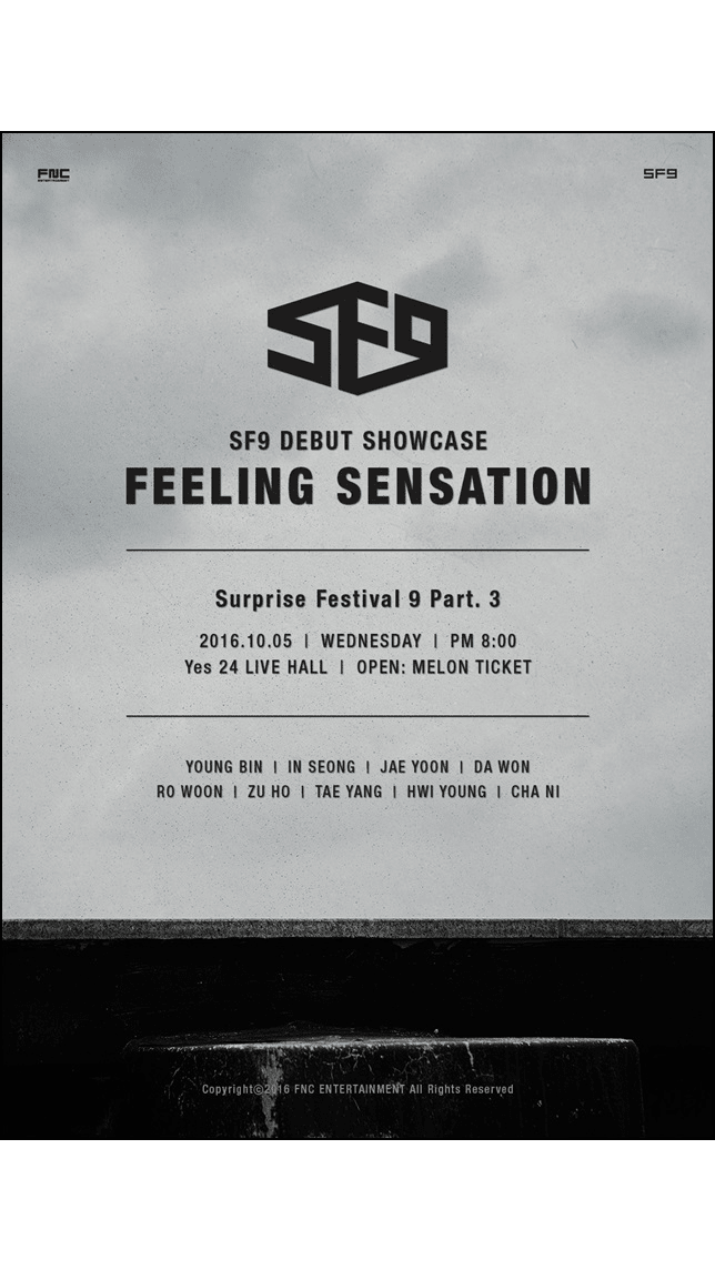 FNC Entertainment Confirms SF9 Debut Date - 8days