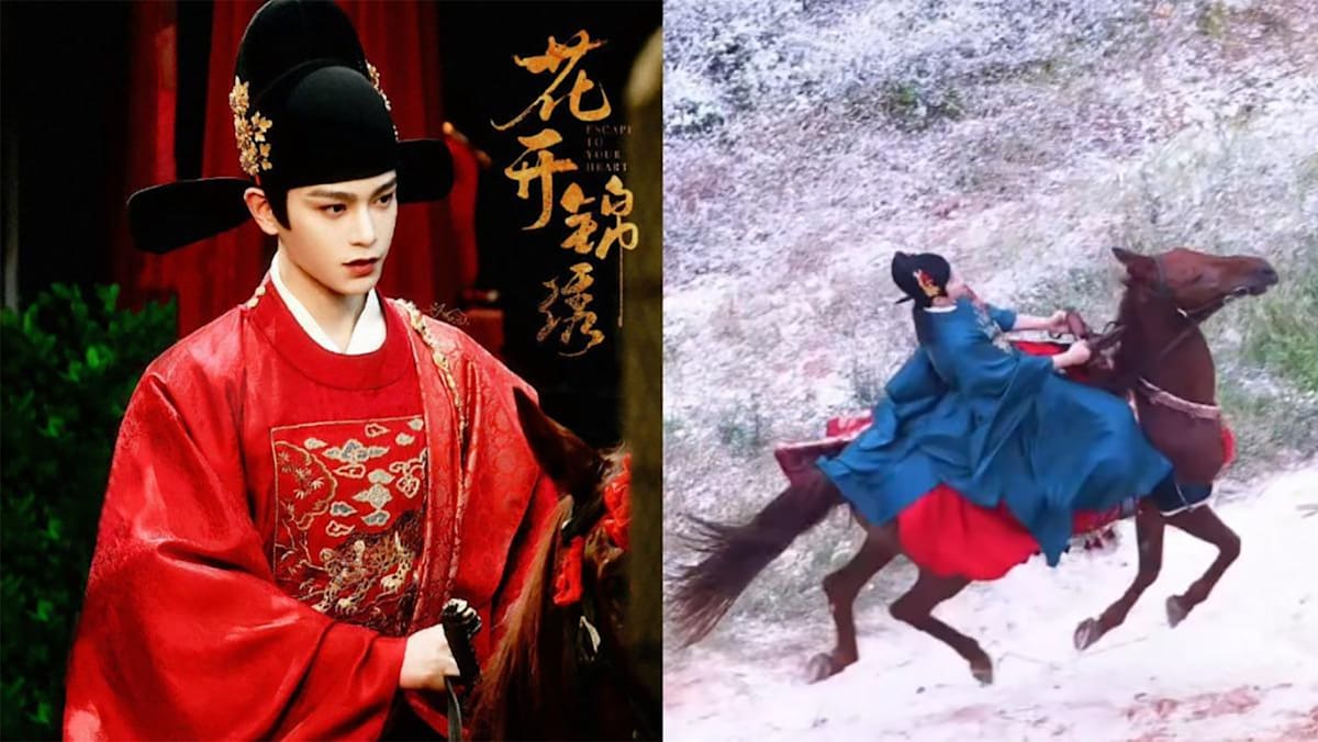 Chinese Actor Ding Yuxi Nearly Thrown Off Horse When It Suddenly Bolts ...