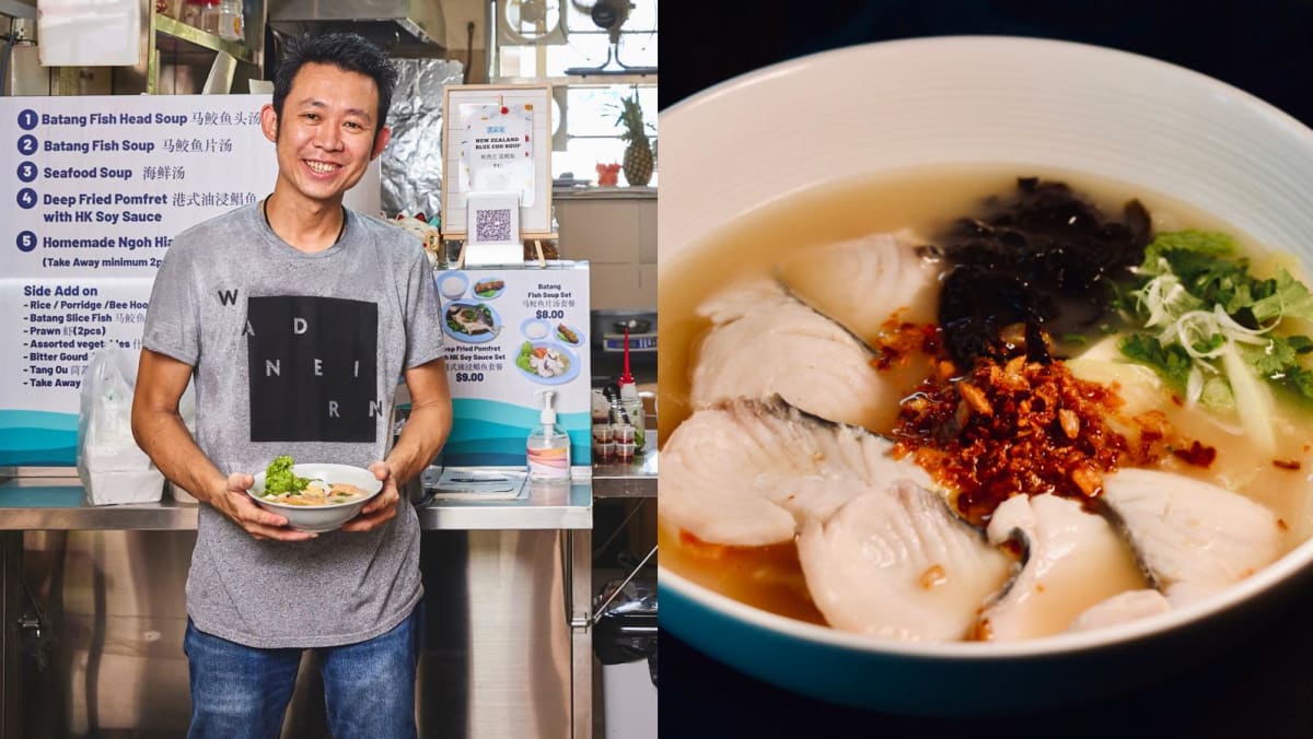 Former Naked Finn chef opens fish soup hawker stall at Golden Mile Food ...