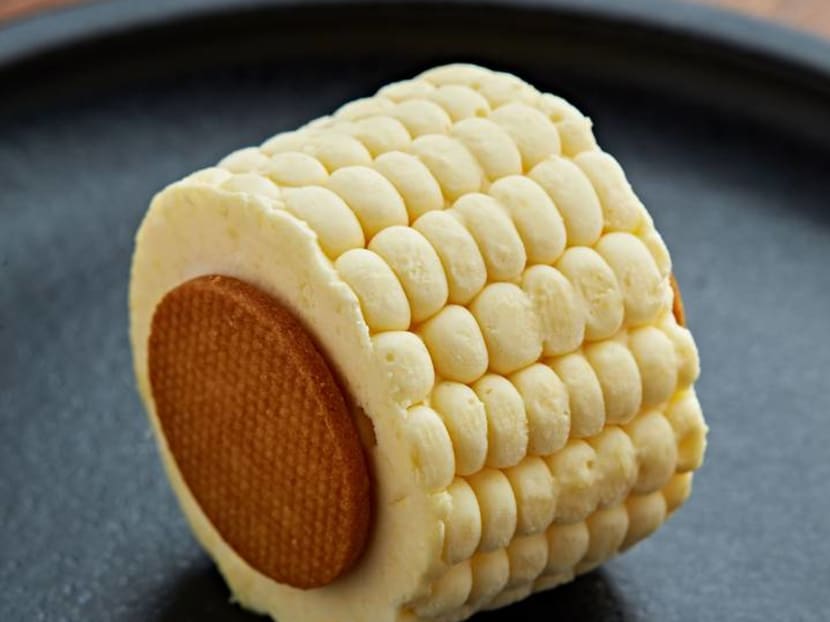 candy corn stacked cob