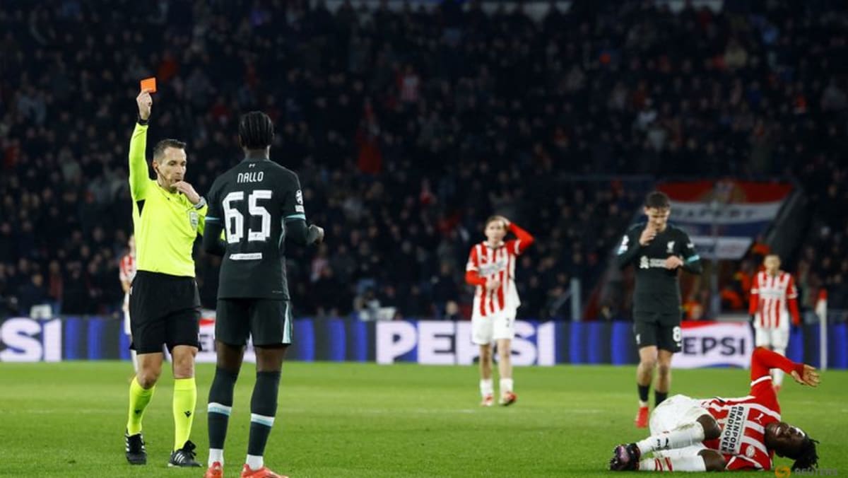 Red card for Nallo was cruel, says Liverpool's Slot - CNA