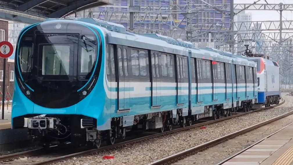 New LTA Train For Jurong Region Line Seen 'Chilling' In Rural Korea - 8days
