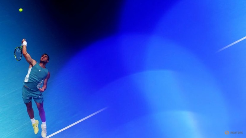 Alcaraz aiming for 'serve bot' status at Australian Open - CNA