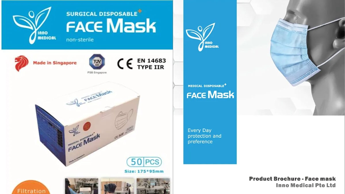 Company fined S$10,000 for manufacturing 2.2 million masks without ...