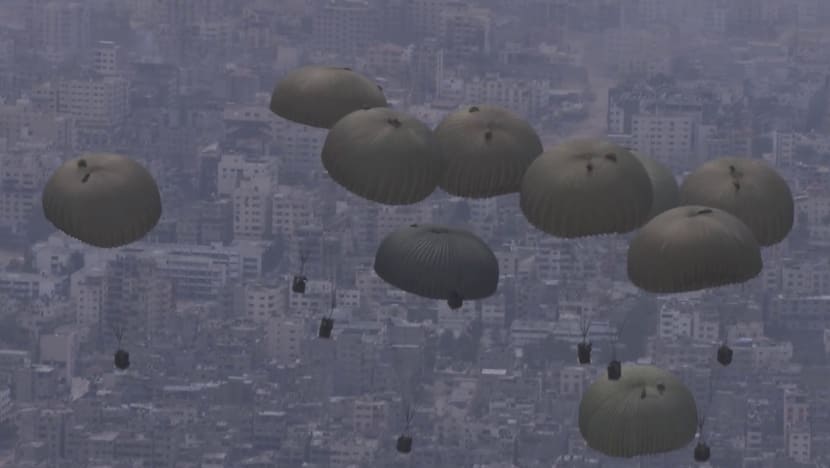 SAF team returns from Gaza airdrop mission after delivering supplies ...