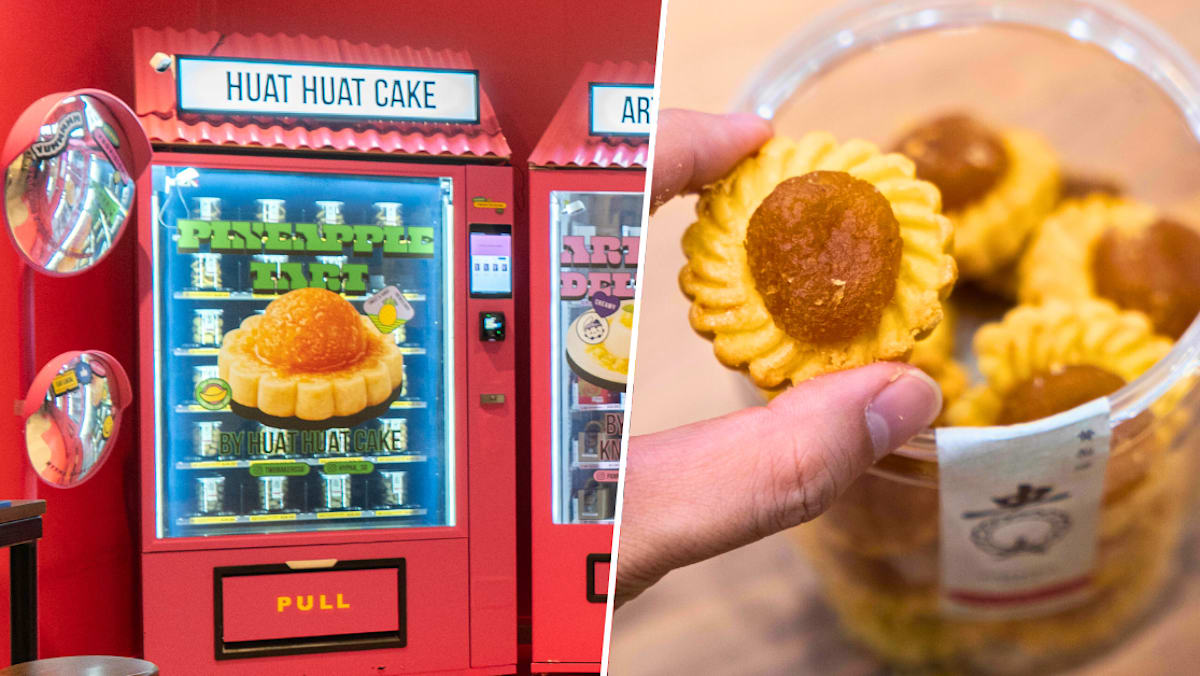 Pineapple Tart Vending Machine In Tampines Sells Yummy Handmade Chinese ...
