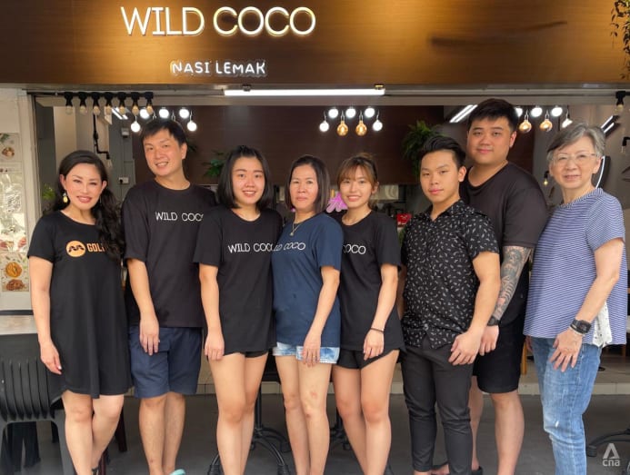 Nasi lemak 'berempah' marinated in a special spice mix in McNair Road ...