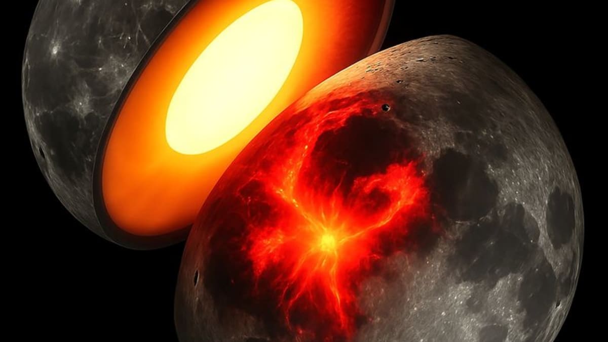 Gravity study shows why the moon's two sides look so different - CNA