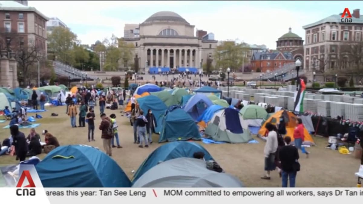 Widespread US college student protests over conflict between Israel and ...