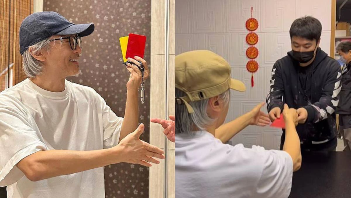 Stephen Chow, 61, receives hong bao from staff; netizens debate on ...