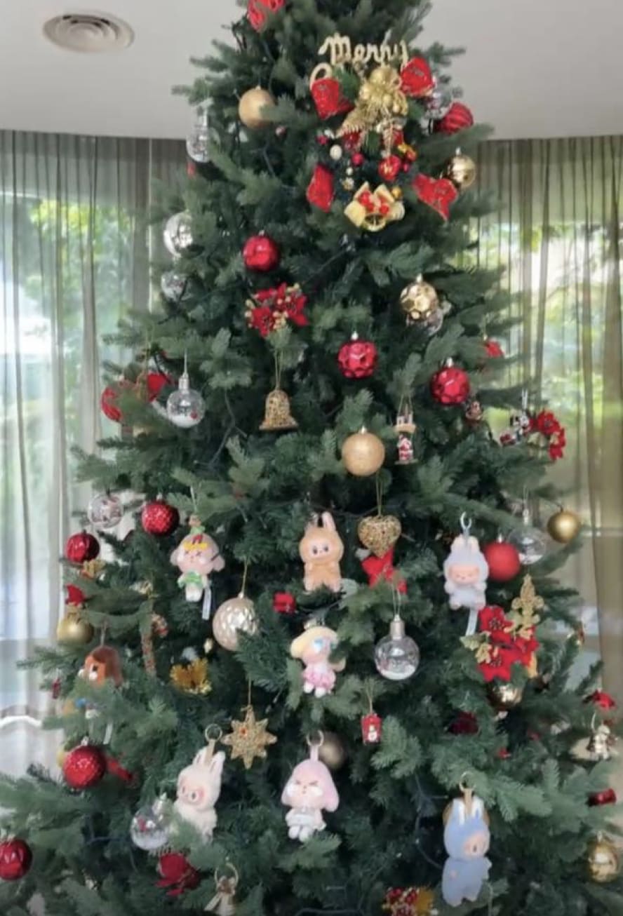 987 DJ Germaine Tan Has A Labubu Christmas Tree In Her Family Home - 8days